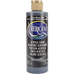 DecoArt DA067-9 Americana Acrlics, 8-Ounce, Lamp (Ebony) Black