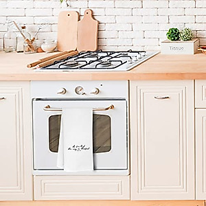 Christian Kitchen Towels Dishcloths,Bible Verse Scripture PSALM 18:30 As For God His Way Is Perfect Dish Towels Tea Towels Hand Towels For Kitchen,Religious Gifts For Women Christian Women Faith Mom