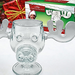 Spoontiques - National Lampoon’s Christmas Vacation Acrylic Moose Cup - Griswold Moose Mug - 4.5” - 6 Ounce,Clear