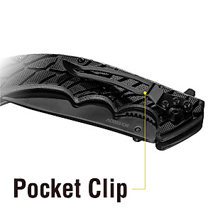 Kilimanjaro Makazi 9-Inch Everyday Folding Knife, Black