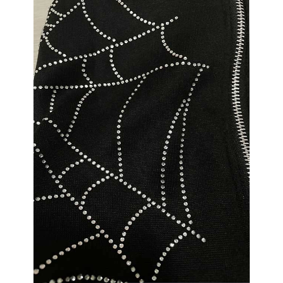 Easyoyo Men Women Y2K Rhinestone Jacket Full Zip Up Hoodies Skeleton Graphic Hooded Sweatshirt Zip-Up Hoodie