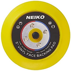 NEIKO 30261A 5” Sanding Pad with Vinyl PSA Backing, 5/16” Arbor with 24 Thread Mounts, 10,000 RPM, Sanding Pads are Ideal for Orbital and Dual Action Sander