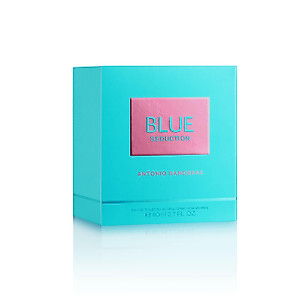 Antonio Banderas Perfumes - Blue Seduction Woman - Eau de Toilette for Women - Long Lasting - Fresh, Casual and Femenine Fragance - Floral Aquatic Notes - Ideal for Day Wear - 2.7 Fl Oz
