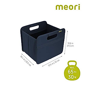 meori Small Collapsible Storage Bin, Fabric Storage Cube, with Dual Handles for Shelves, Small Storage Containers for Organizing