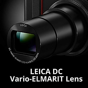 Panasonic LUMIX ZS200D 4K Digital Camera, 20.1MP 1-Inch Sensor, 15X Leica DC Vario-Elmar Lens, F3.3-6.4 Aperture, WiFi, Hybrid O.I.S. Stabilization, 3-Inch LCD, DC-ZS200DS (Silver)