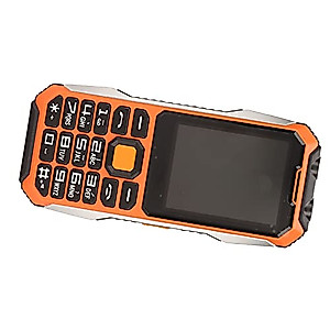 ciciglow 2G Seniors Cell Phone Dual SIM Big Button 2.4in HD Screen, 6800mAh Long Battery Life, Unlocked for Seniors (Orange)