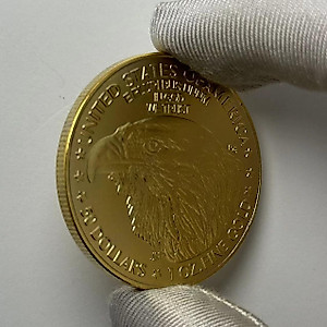 2021-2024 US Coins 1oz The United States Statue of Liberty Gold Plated Coin - American Eagle Coin Commemorative Coin (2024-gold)