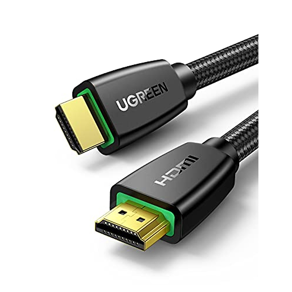 UGREEN 4K HDMI Cable 6FT,18Gbps High Speed Braided HDMI Cord 2.0 with Ethernet,Support 4K 60Hz 2160P 1080P 3D ARC Compatible with UHD TV Monitor Computer Xbox 360 PS5 PS4 Blu-ray and More