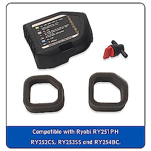 308649003 5687301 Air Filter & Cover & Oil Tube for Ryobi RY251PH RY252CS RY253SS RY254BC