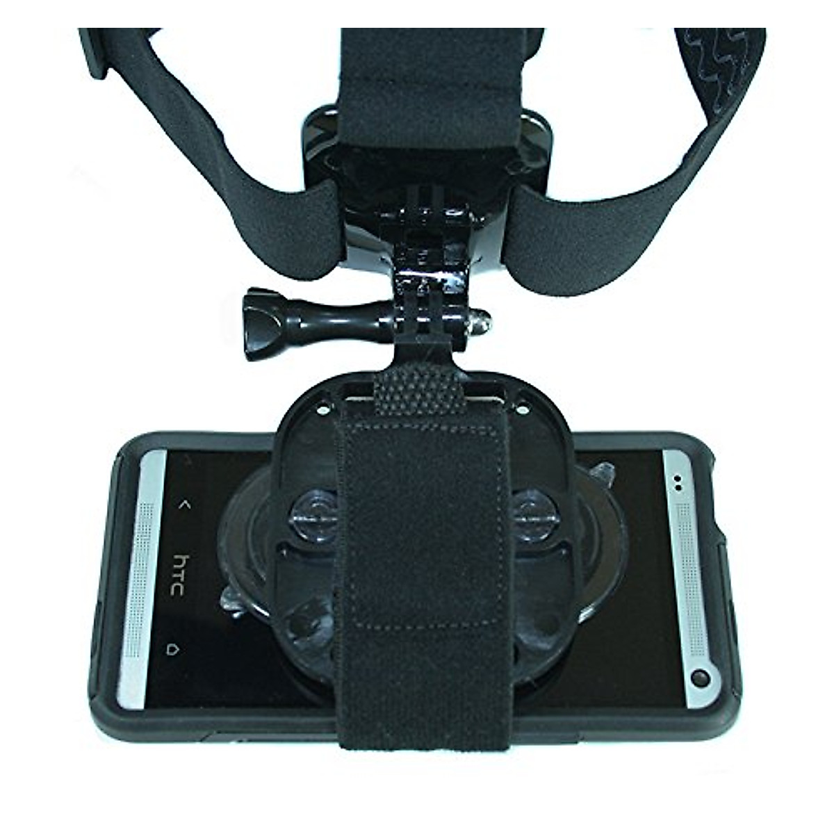 Action Mount Universal Smartphone Mount, Black, Adjustable, Compatible with GoPro Cameras and iPhones