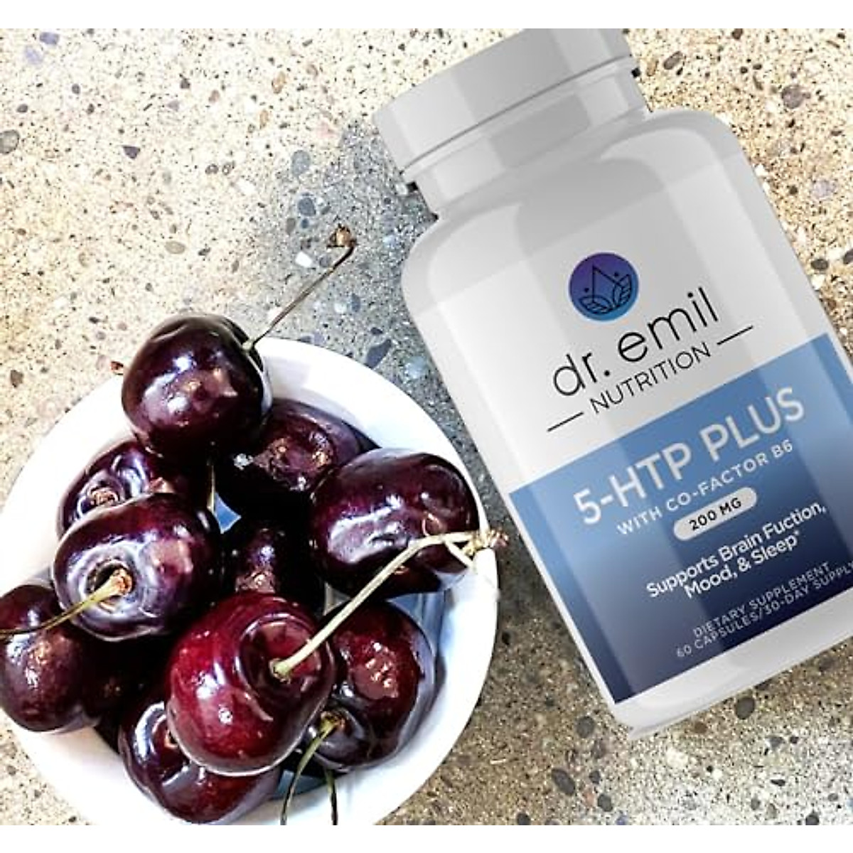 DR. EMIL NUTRITION 200 MG 5-HTP Plus with SAM-e to Maintain Normal Healthy Sleep and Create a Sense of Wellbeing - 5HTP Supplement with Vitamin B6-60 Vegan Capsules, 30 Servings