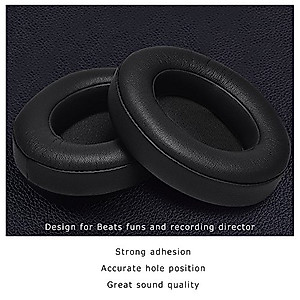 Bestdealing Black Replacement Ear Pads, Earpads Ear Cushion for Beats 2.0 Wired/Wireless Headphones 3.0 Wireless Headphones, Earbuds Ear Cover(Not fit Solo2)