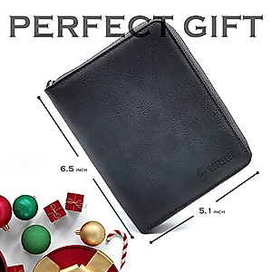 Geeceler Manicure Pedicure Grooming Kit 12 Pcs, Professional Nail Clippers Set with Case, Gift for Men/Dad/Women(Black)