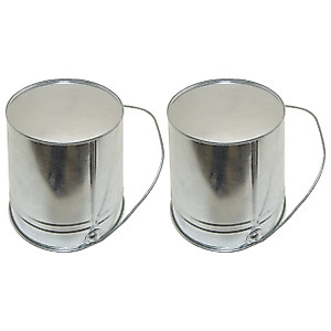 PAIL TIN 6 INCH HIGH X 7.25 INCH DIAMETER