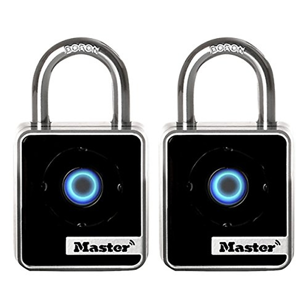 Master Lock Padlock, Bluetooth Lock, 1-29/32 in. Wide, 4400 (Pack of 2)