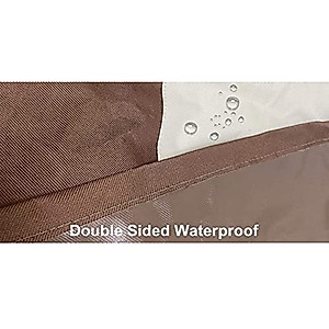 8ft Log Rack Cover, Waterproof Oxford Cloth Windproof Dustproof Portable Foldable Firewood Rack Protector for Indoor Outdoor Garden Patio Black