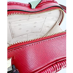 Kate Spade Honeycrisp Apple Red Wicker Basket Crossbody Bag Handbag Novelty