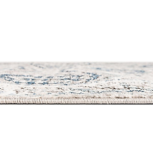 Rugs.com Nyla Collection Rug – 4' x 6' Oval Gray Medium Rug Perfect for Living Rooms, Large Dining Rooms, Open Floorplans