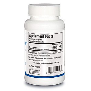 Biotics Research Mg Orotate 500 Magnesium Orotate Form, Cardiovascular Support, Heart Health, Overall Relaxation Response, Improves Sleep and Muscle Relaxation. 90 Capsules