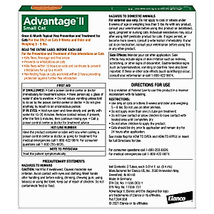 Advantage II Small Cat Vet-Recommended Flea Treatment & Prevention | Cats 5-9 lbs. | 2-Month Supply