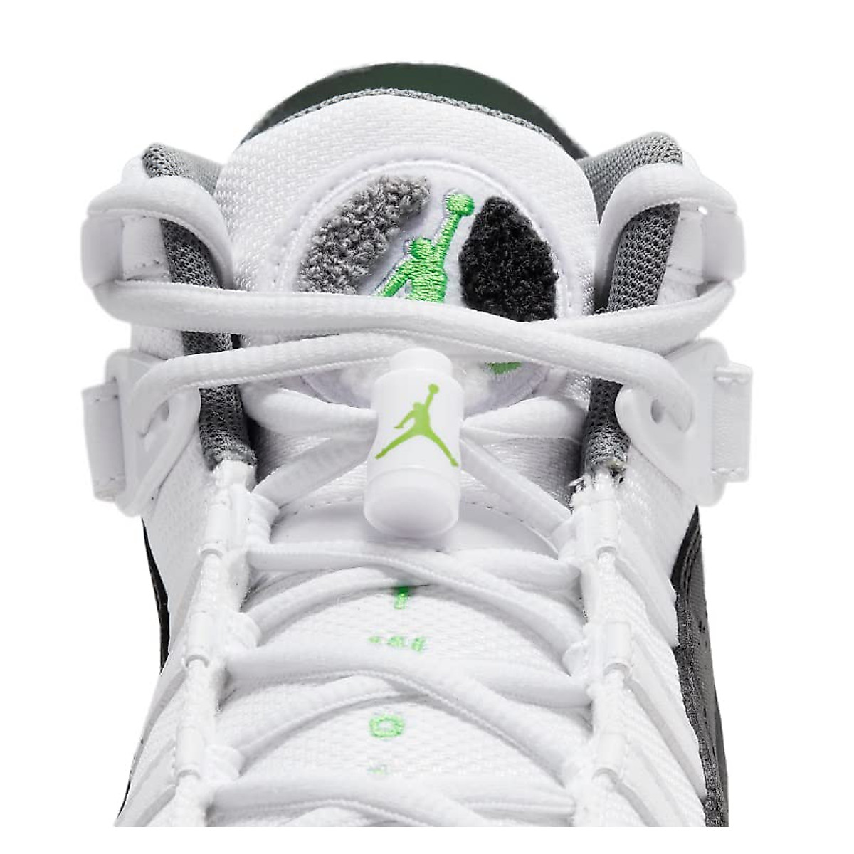 Big Kid's Jordan 6 Rings White/Green Strike-Black (323419 130) - 5