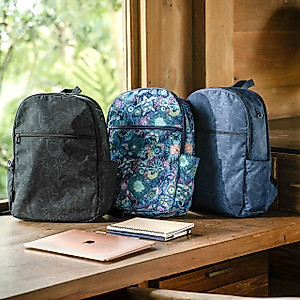 Sakroots womens Eco-twill Sakroots Larchmont Backpack in Eco Twill, Black Spirit Desert, One Size US