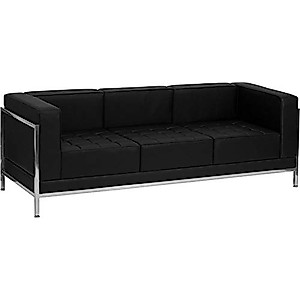 Flash Furniture HERCULES Imagination Series Black LeatherSoft Sofa & Chair Set