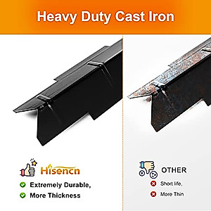 Hisencn Grill Replacement Parts for Dyna Glo DGC350CNP-D DGF350CSP DGF350CSP-D Grill, 2 PCS Heats Tents Heat Plates - Porcelain Steel, 2 PCS Straight Burner PipeTubes Repair Kit - Stainless Steel