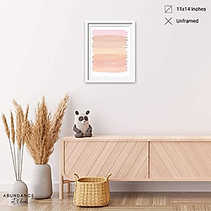 Pink Wall Art Positive Affirmations Wall Decor Girls Nursery Wall Art Pink Inspirational Wall Art for Office Blush Pink Wall Decor for Bedroom Pink Bathroom Decor UNFRAMED (11x14 Blush)