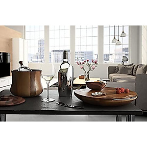 nambe Spiral Wine Coaster | Wine Bottle Chilled Coaster | Double Wall Insulated Wine Coaster | Keep Wine at Perfect Temperature | Drink Coasters for Beer and Wine | Counter Décor Wine Accessories