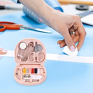 VILLCASE Mini Sewing Project Kit 1 Set Family Mini Sewing Thread Accessories Traveler DIY Organizer DIY Sewing Supplies Organizer