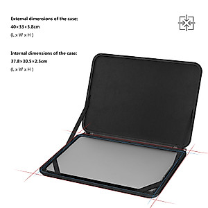 Smatree 16 inch Laptop Sleeve Hard EVA Shell Case for Alienware x16 R1 Gaming Laptop 16inch, for Alienware m16 R1 Gaming Laptop 16inch Laptop case（Not Fit with Alienware m16 R2 !）