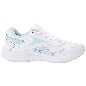 Reebok Women's Walk Ultra 7 DMX Max Shoe, White/Glass Blue/Collegiate Royal, 9