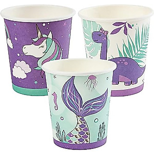 ROYAL BLUEBONNET 3oz Mouthwash Cups – 300 Purple Mini Cups, Disposable Kids Bathroom Cups, Mouth Rinse Cups, Mermaid Tiny Snack Cups for Birthdays, Paper Bathroom Cups, Small Paper Cups for Bathroom