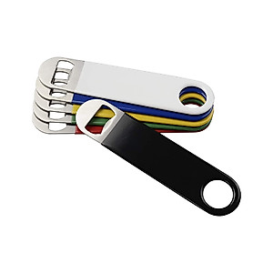 Wekioger 6 Packs Stainless Steel Flat Bottle Openers, Bartender Beer Bottle Opener