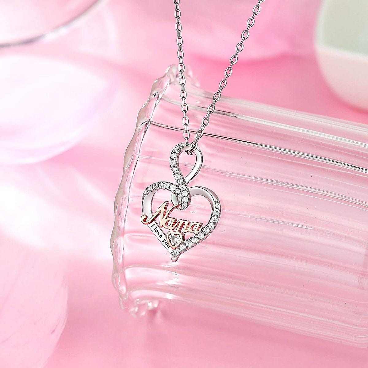 UPROMI Mothers Day Gifts for Nana, Nana Birthday Gifts, Best Nana Ever Gifts, Nana Necklace, Best Grandmother Grandma Gigi Gifts for Nana from Granddaughter Grandson