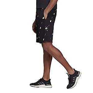 adidas Men's Must Haves Enhanced Short Graphics Black X-Large