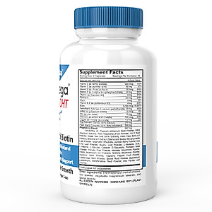 DrFormulas DHT Blocker for Men and Women | HairOmega Advanced Hair Growth Supplements with Biotin 5000 mcg | Hair Loss Vitamins Pills, 45 Day Supply