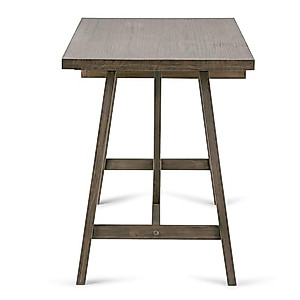 SIMPLIHOME Dylan SOLID WOOD Modern Industrial 60 inch Wide Home Office Desk, Writing Table, Workstation, Study Table Furniture in Driftwood