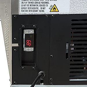 PEAK COLD Commercial Under Counter Stainless Steel Freezer; 27" W