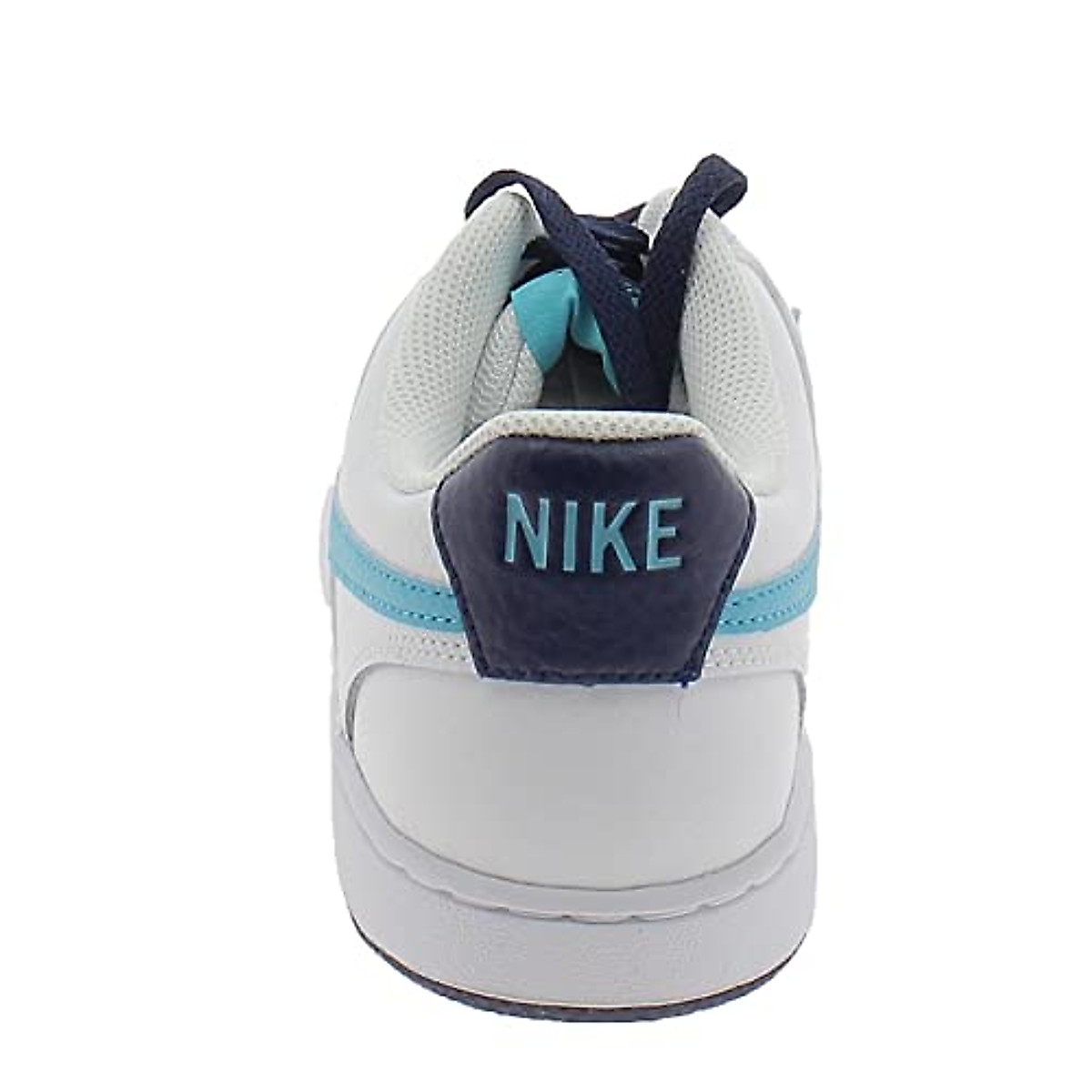 Nike Men's Court Vision Low Sneaker, White/Turquoise Blue/Blue Void, 10.5
