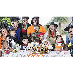 Hying 100PCS Day of the Dead Cellophane Bags for Candy Cookie, Dia de Los Muertos Sugar Skull Candy Bags with Twist-Ties Calavera Skull Treat Goody Bags for Mexican Halloween Party Favors Supplies