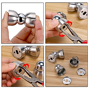 Sumnacon Powerful Magnetic Doorstop - 2 Pcs Stainless Steel Mini Door Stopper, Heavy Duty Magnetism Door Holder for Bedroom Bathroom Kitchen Home Office