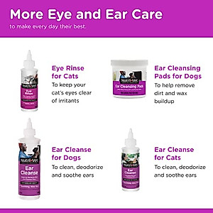 Nutri-Vet Eye Rinse for Dogs - Gentle Formula to Soothe Irritated Eyes and Prevent Tear Stains - 4 oz