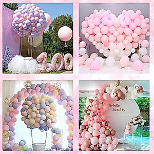 Balloon Garland Arch kit 8 Pack for Baby Shower Birthday Decorations, Tying Tool, Balloon Double-Hole Strips, 100 Dot Glue Point Stickers, Flower Clips, Suitable for Party Wedding Birthday Christmas