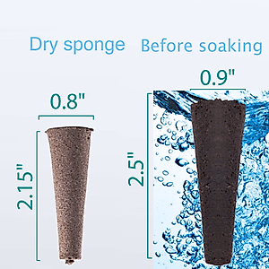 Reetsing 80 Pack Hydroponics Sponge,Replacementpre-Grow Sponges,Hydroponics Growing System Kit Compatible with Aerogarden sponges,Supplement pods for hydroponic Indoor Garden Growing System