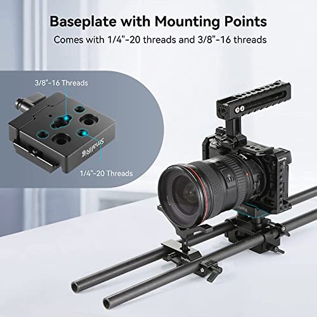 SMALLRIG DSLR and Mirrorless Quick Release Clamp and Plate for Arca Standard - 2280