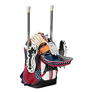 Easton | Walk-Off NX Backpack Bag Series | Adult | Team Logo Embroidery Panel | Stars & Stripes