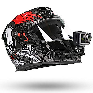 Aluminum Motorcycle Chin Helmet Mount Compatible with GoPro Hero 11/10/9/8 Black/AKASO/Campark/YI Action Camera and More (Aluminum Motorcycle Chin Helmet Mount)