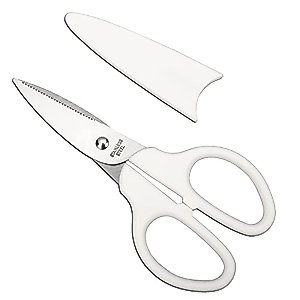 YOUGUOM 6in Multipurpose Scissors, Comfort Grip, Stainless Steel Sharp Basic Shears for Office Home Household Kitchen School Craft Supplies w/ Protective Cover